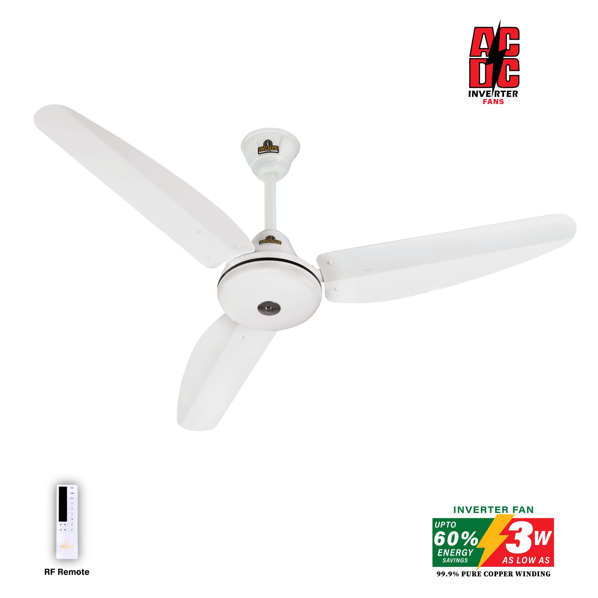Supreme Model Ceiling Fan (AC DC Solar Fans) – Indus Home Appliances